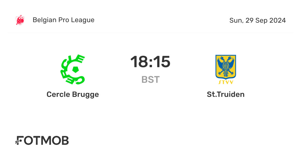 Cercle Brugge - St.Truiden canlı skor, tahmin edilen ilk 11'ler ve H2H istatistikleri