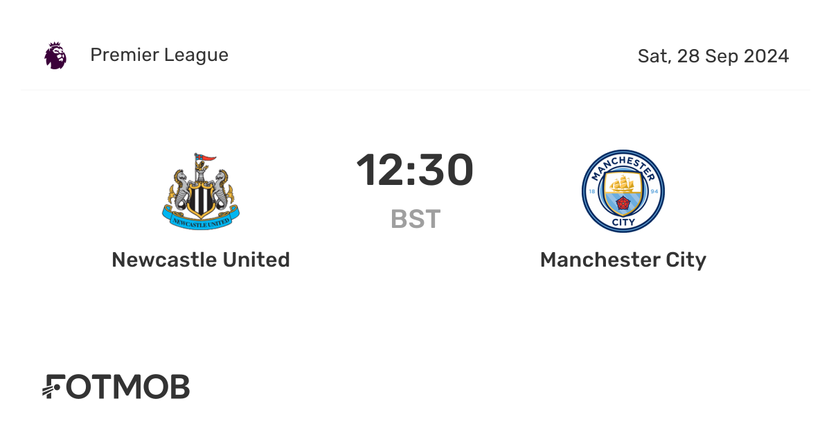 Newcastle United vs Manchester City - live score, predicted lineups and ...