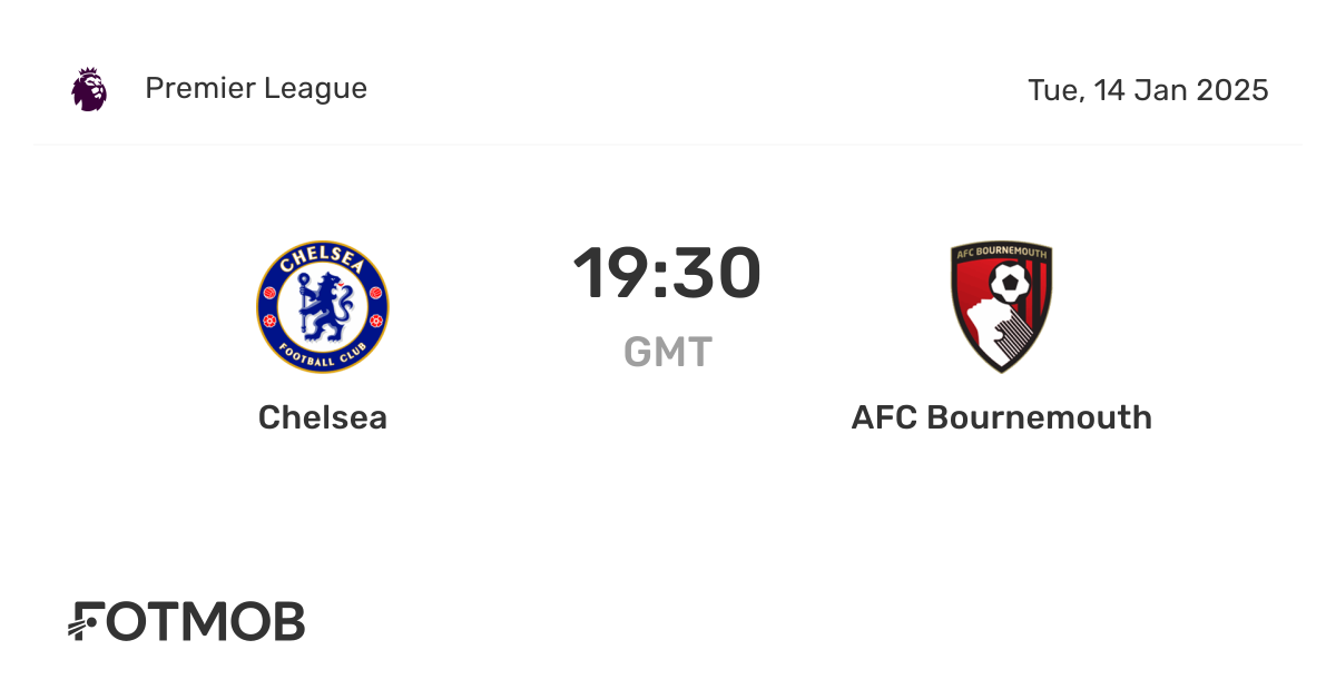 Chelsea vs AFC Bournemouth - live score, predicted lineups and H2H stats