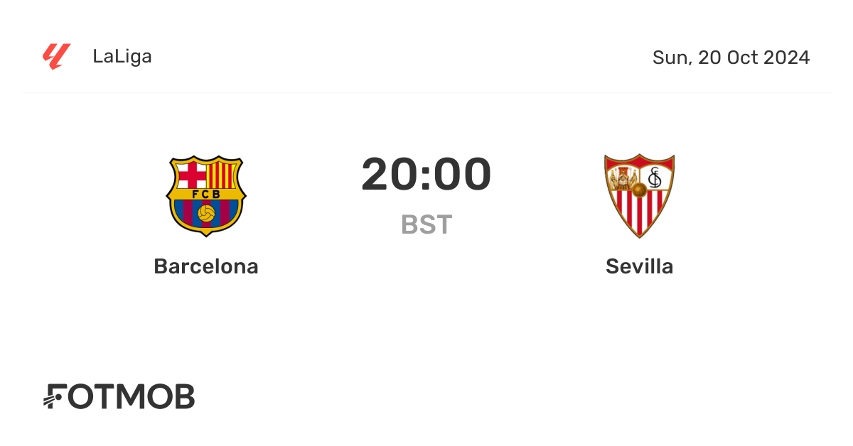 Barcelona contre Sevilla - score en direct, compositions probables et ...