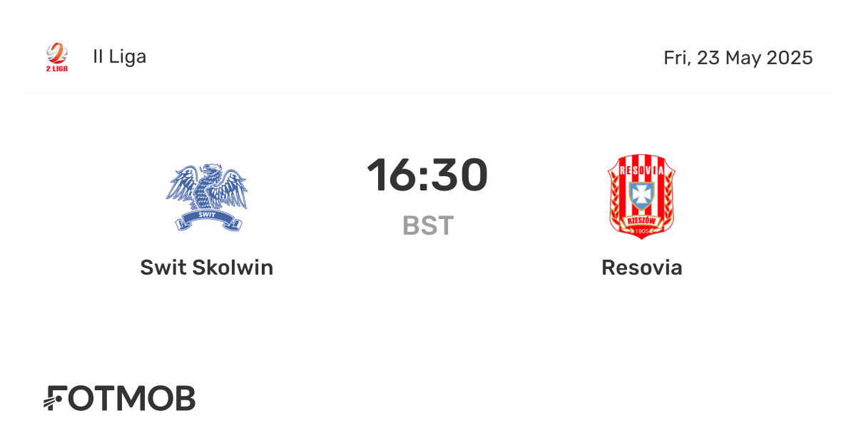 Swit Skolwin vs Resovia - marcador en vivo, alineaciones previstas y ...