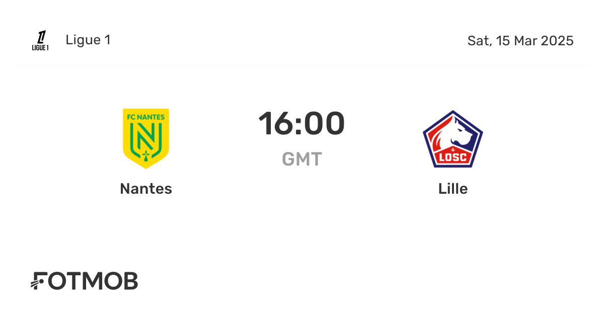 Nantes contre Lille - score en direct, compositions probables et ...