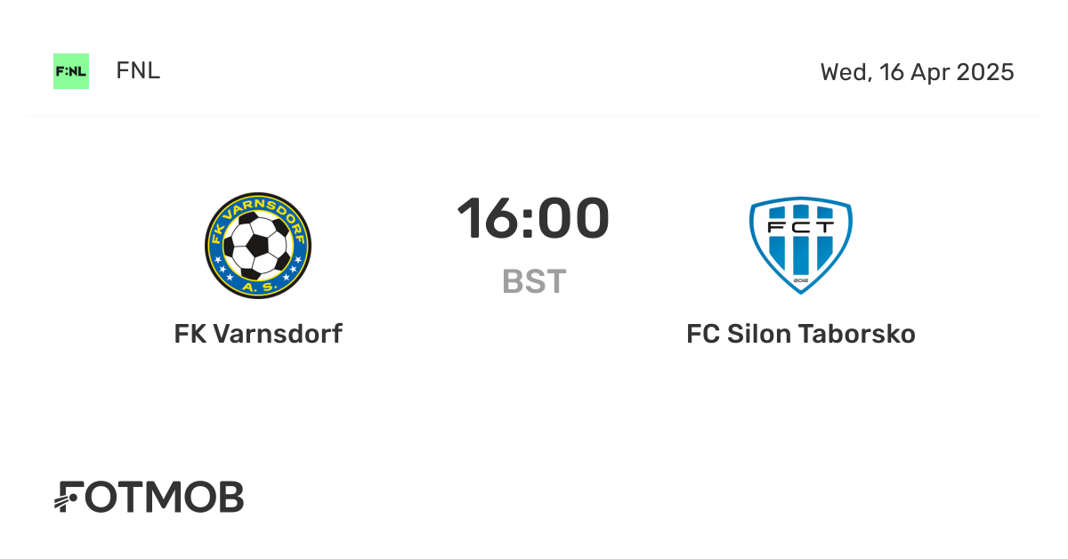 FK Varnsdorf vs FC Silon Taborsko - live score, predicted lineups and ...