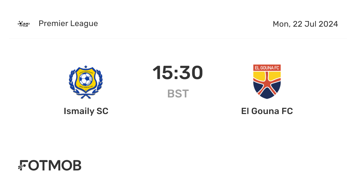 Ismaily SC vs El Gouna FC - live score, predicted lineups and H2H stats