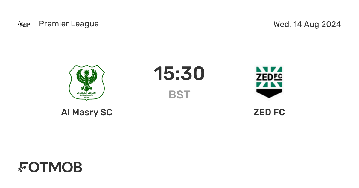 Al Masry SC vs ZED FC - marcador en vivo, alineaciones previstas y ...