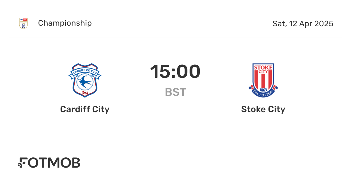 Cardiff City vs Stoke City - live score, predicted lineups and H2H stats
