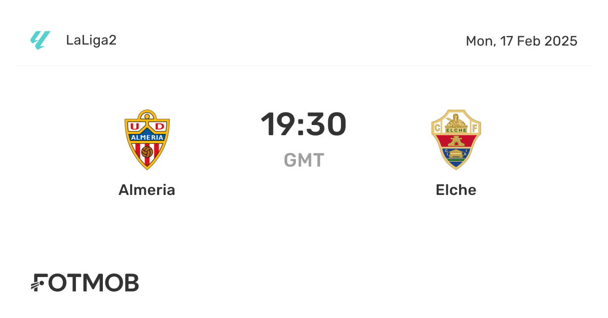 Almeria vs Elche - marcador en vivo, alineaciones previstas y ...