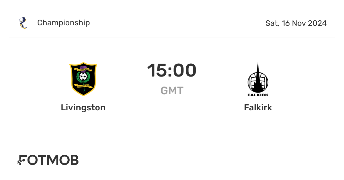 Livingston vs Falkirk - marcador en vivo, alineaciones previstas y estadísticas H2H