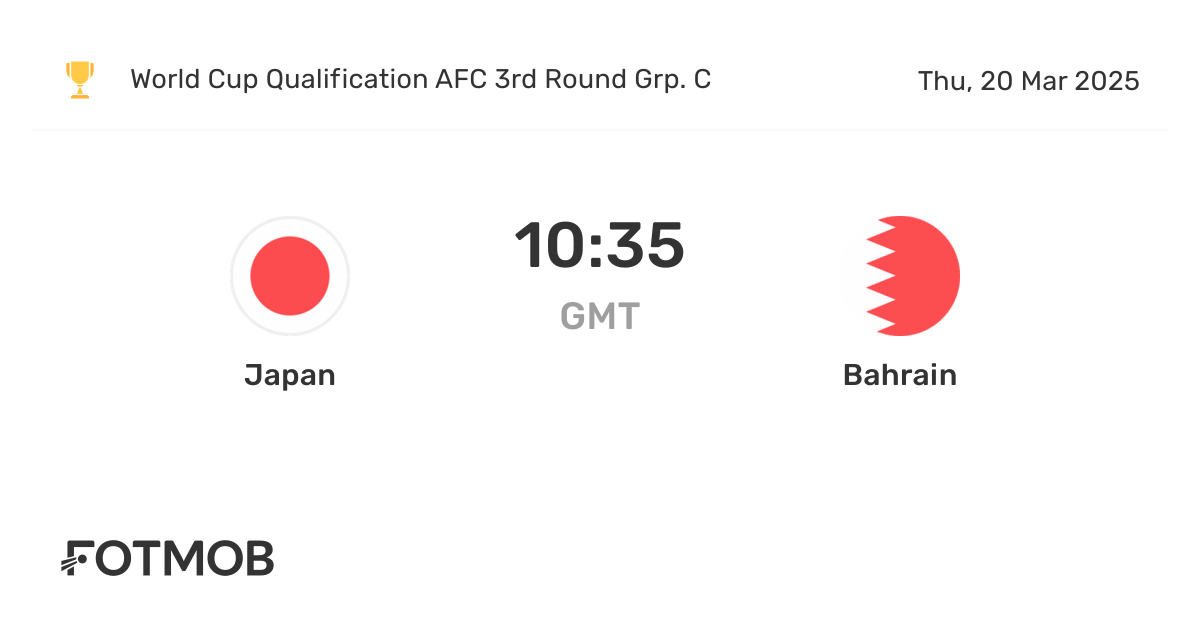 Japan vs Bahrain - live score, predicted lineups and H2H stats