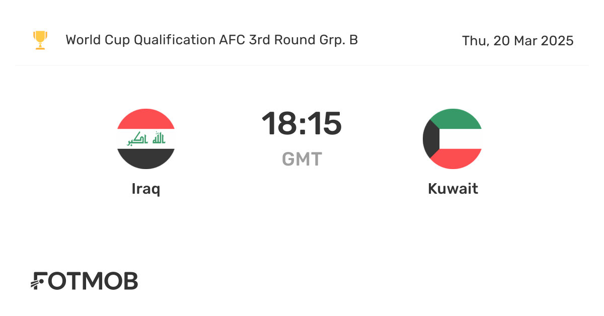 Iraq vs Kuwait - live score, predicted lineups and H2H stats