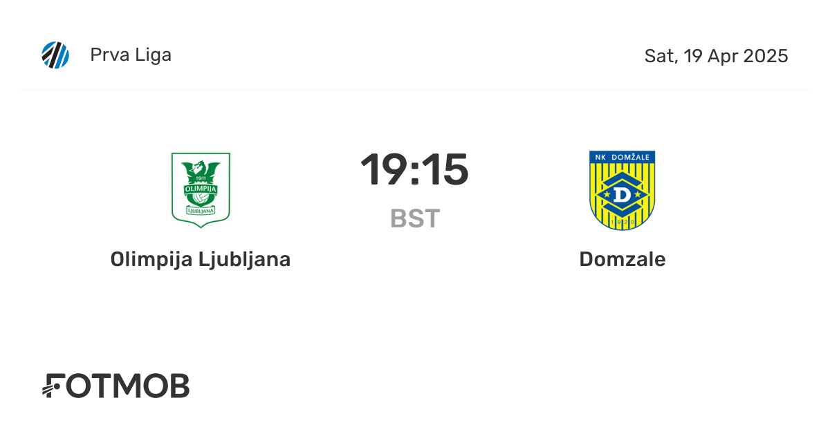 Olimpija Ljubljana vs Domzale - marcador en vivo, alineaciones ...