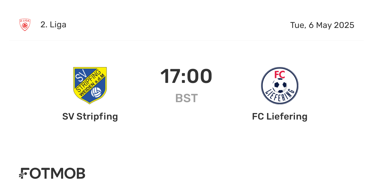 SV Stripfing vs FC Liefering - marcador en vivo, alineaciones previstas y estadísticas H2H