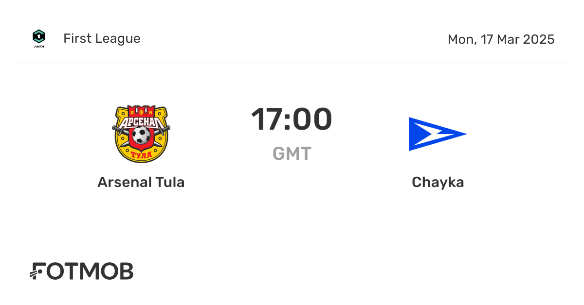 Arsenal Tula vs Chayka - live score, predicted lineups and H2H stats