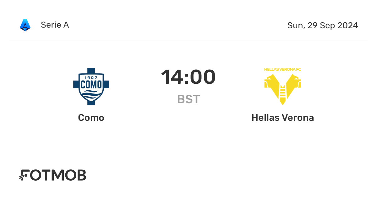 Como vs Hellas Verona - punteggio in diretta, formazioni probabili e ...
