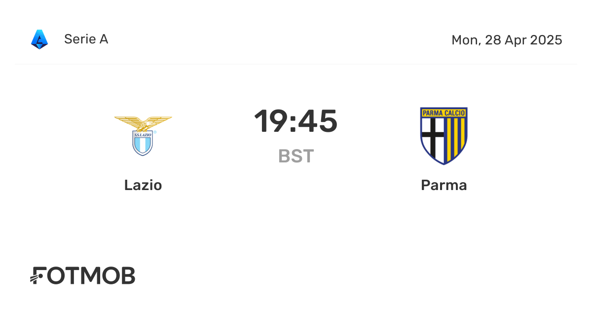 Lazio vs Parma - live score, predicted lineups and H2H stats