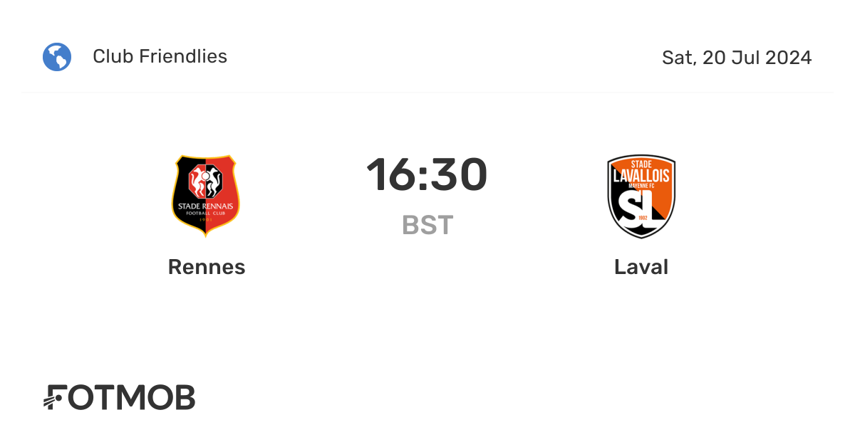 Rennes vs Laval - live score, predicted lineups and H2H stats