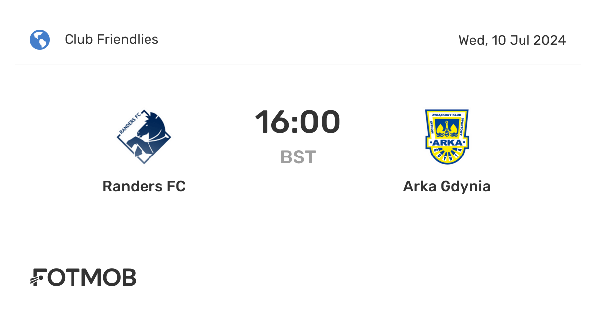 Randers FC vs Arka Gdynia - marcador en vivo, alineaciones previstas y ...