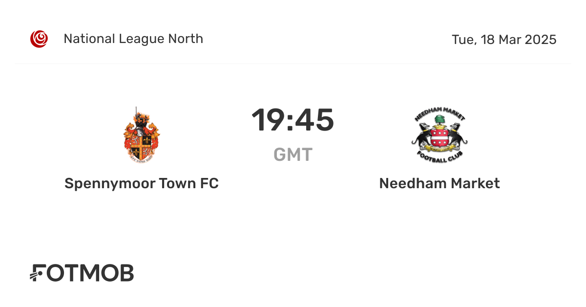 Spennymoor Town FC vs Needham Market - marcador en vivo, alineaciones ...