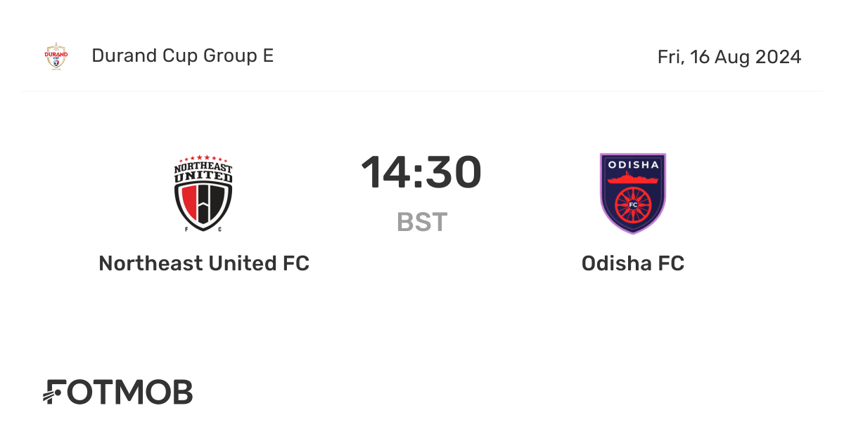 Northeast United FC vs Odisha FC - live score, predicted lineups and H2H stats