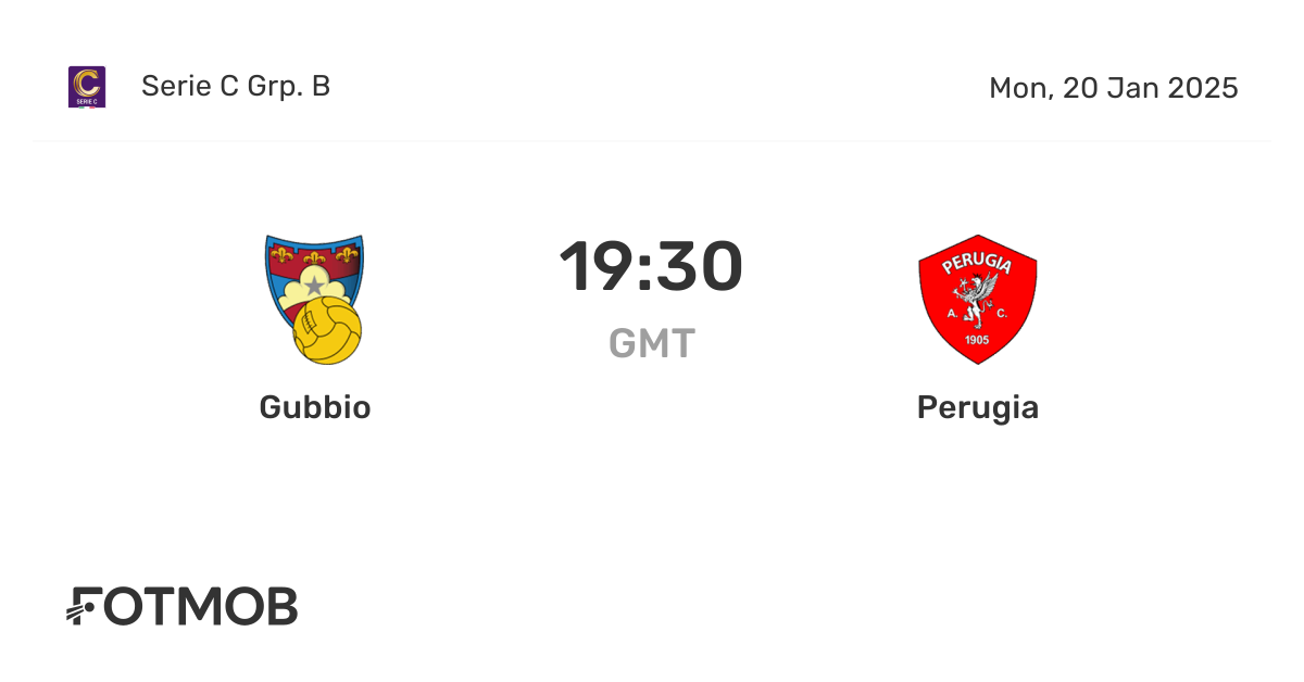 Gubbio vs Perugia - marcador en vivo, alineaciones previstas y ...