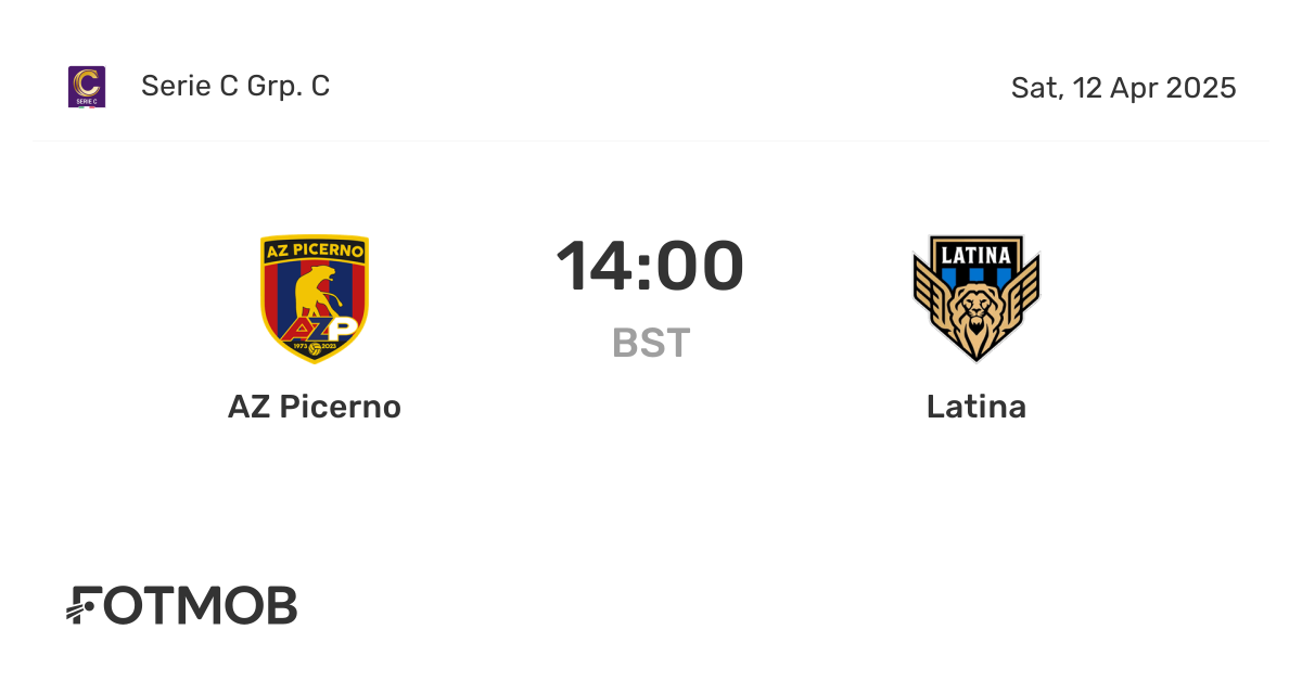 AZ Picerno vs Latina - live score, predicted lineups and H2H stats