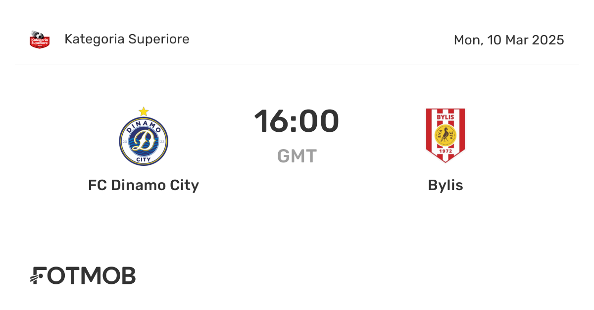 FC Dinamo City vs Bylis - live score, predicted lineups and H2H stats