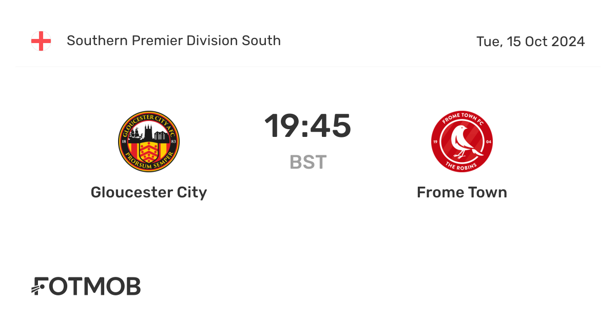 Gloucester City vs Frome Town - marcador en vivo, alineaciones ...