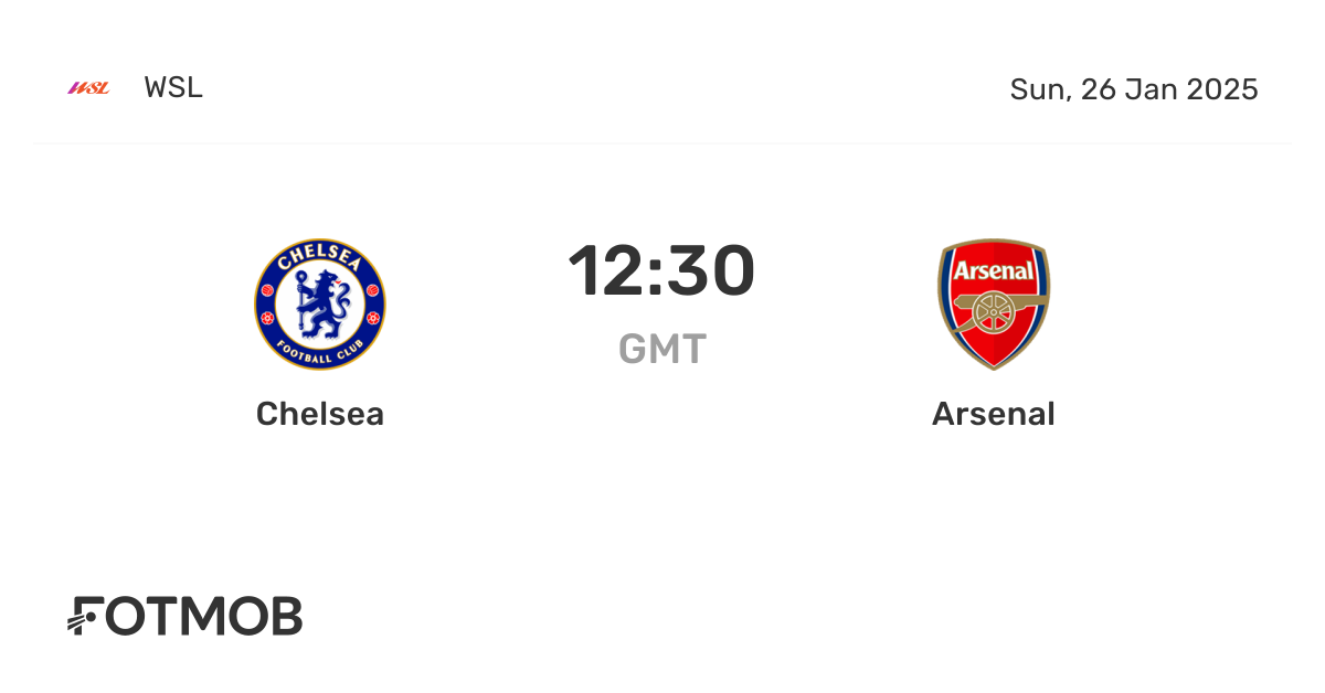 Chelsea vs Arsenal - live score, predicted lineups and H2H stats