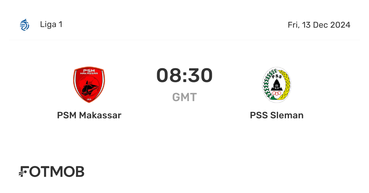 PSM Makassar vs PSS Sleman - marcador en vivo, alineaciones previstas y ...