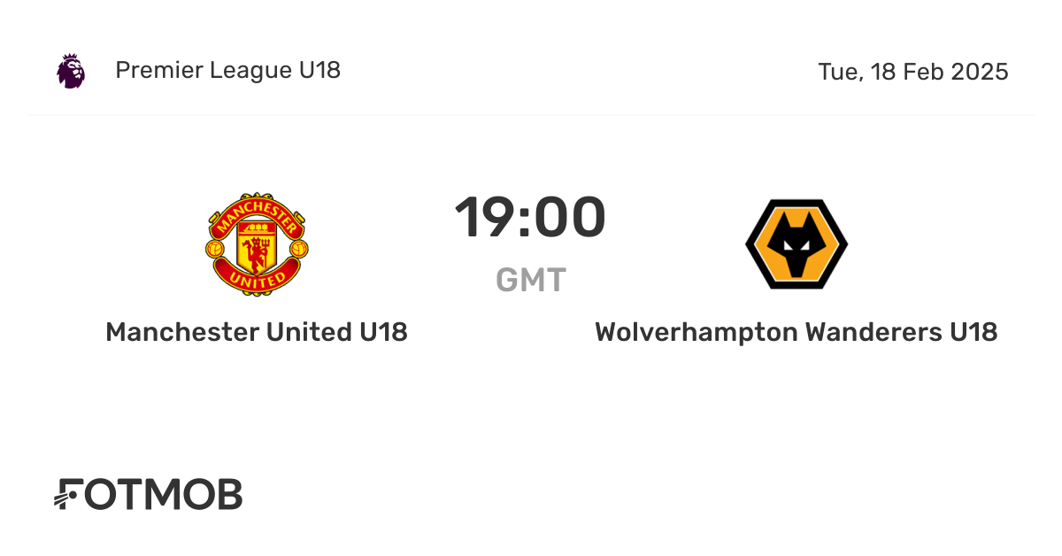 Manchester United U18 vs Wolverhampton Wanderers U18 - live score, predicted lineups and H2H stats