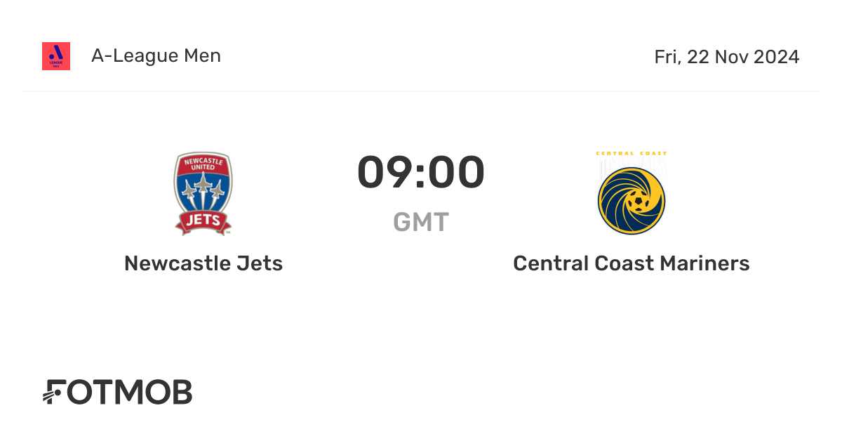 Newcastle Jets vs Central Coast Mariners - live score, predicted lineups and H2H stats