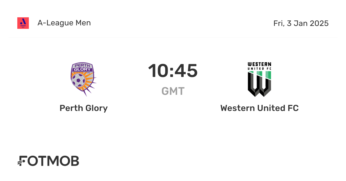 Perth Glory vs Western United FC - live score, predicted lineups and ...