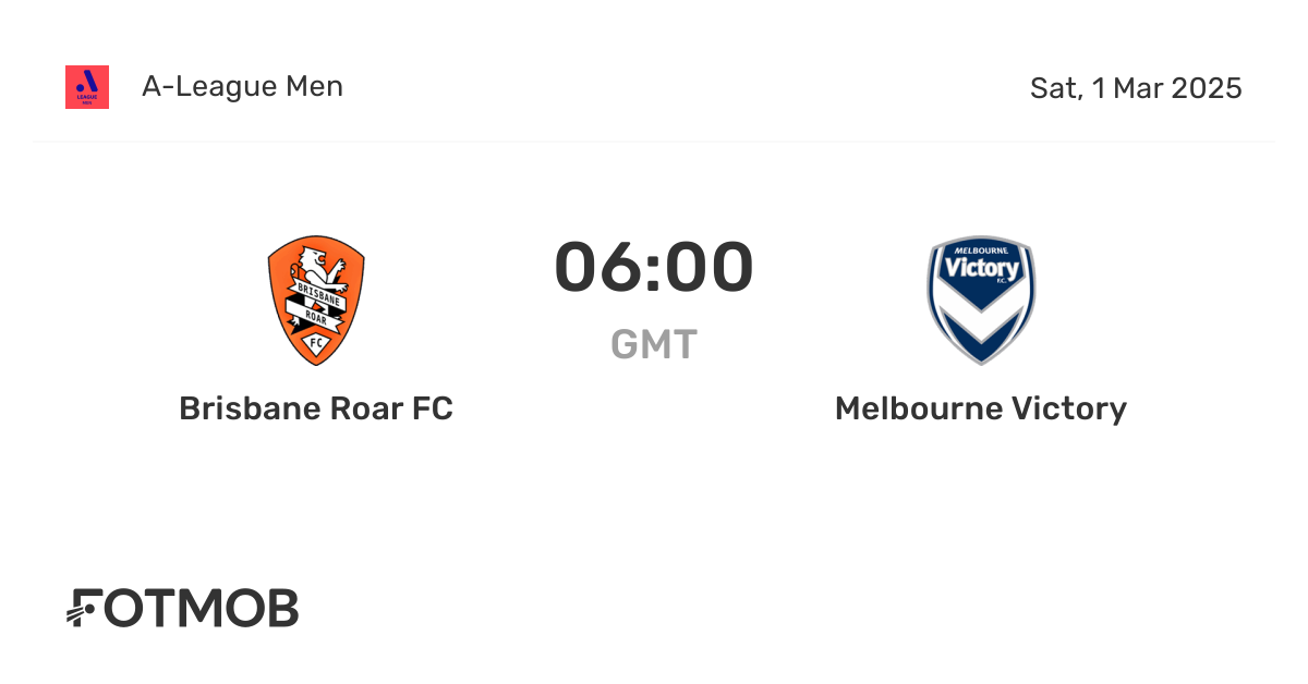 Brisbane Roar FC vs Melbourne Victory - live score, predicted lineups and H2H stats