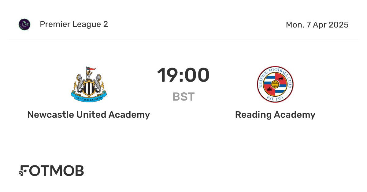 Newcastle United Academy vs Reading Academy - live score, predicted ...