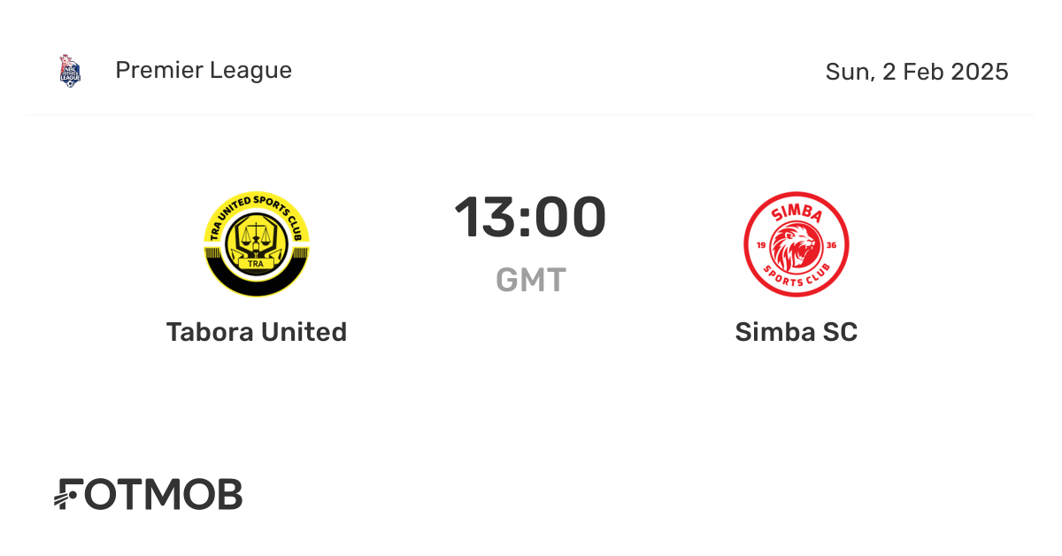 Tabora United vs Simba SC - live score, predicted lineups and H2H stats