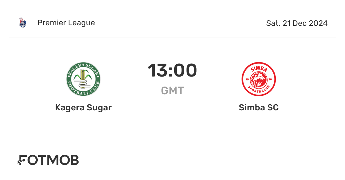 Kagera Sugar vs Simba SC - live score, predicted lineups and H2H stats