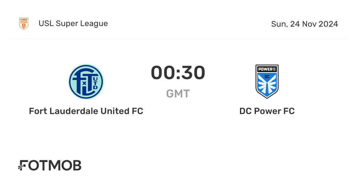 Fort Lauderdale United FC vs DC Power FC - live score, predicted ...
