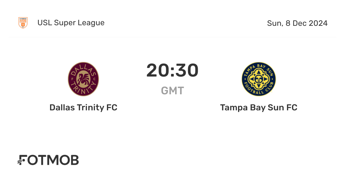 Dallas Trinity FC vs Tampa Bay Sun FC - marcador en vivo, alineaciones ...