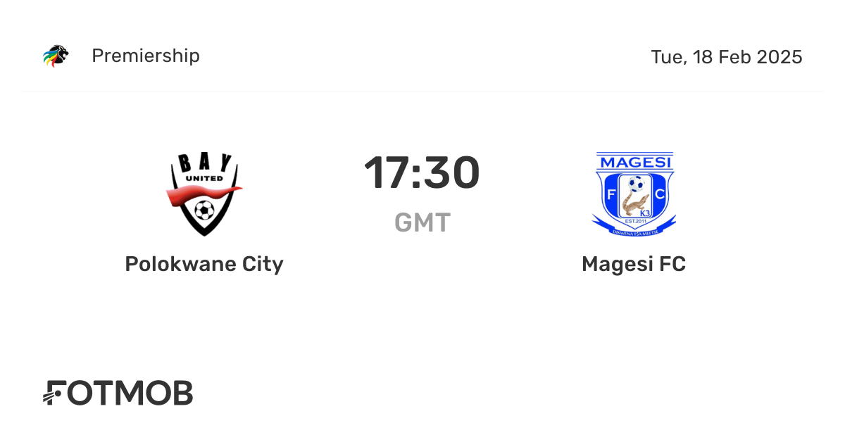 Polokwane City vs Magesi FC - live score, predicted lineups and H2H stats