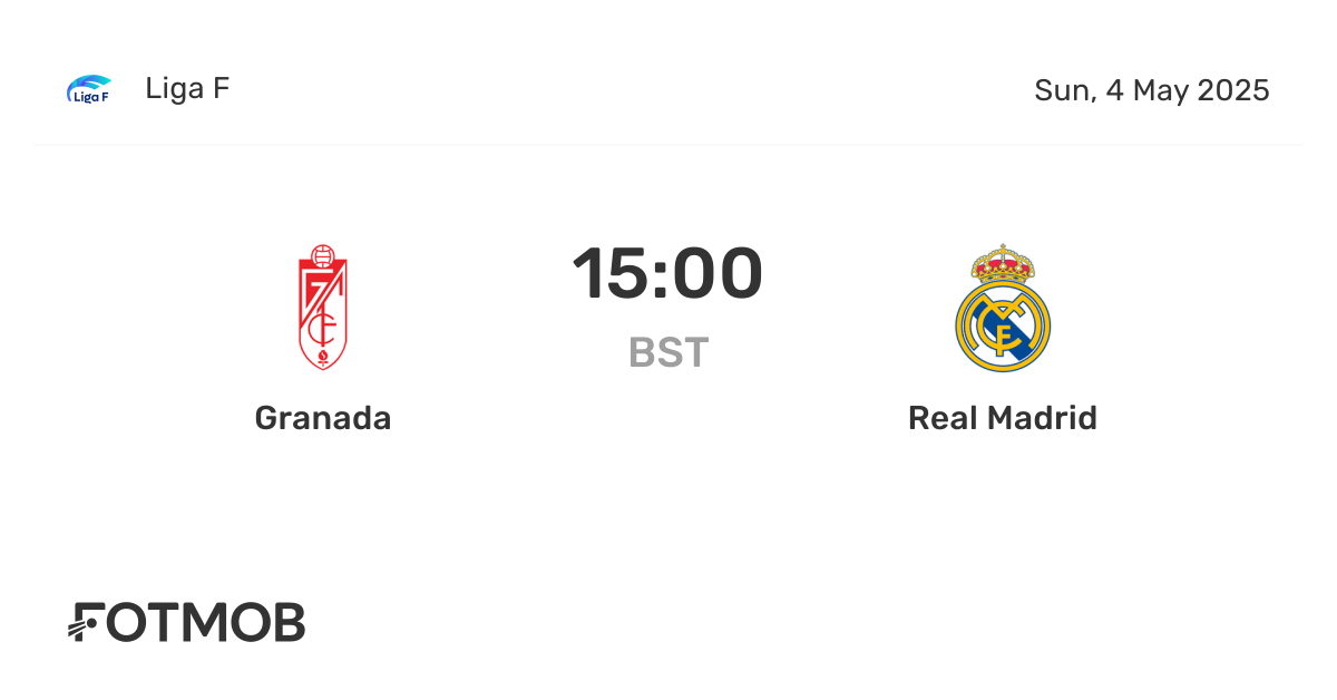 Granada vs Real Madrid - marcador en vivo, alineaciones previstas y ...