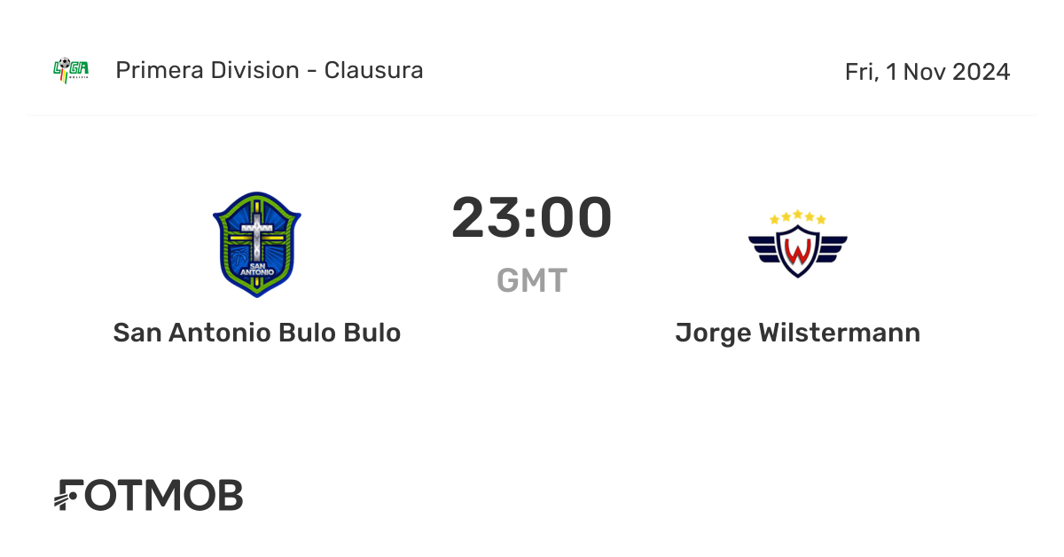 San Antonio Bulo Bulo vs Jorge Wilstermann - live score, predicted ...