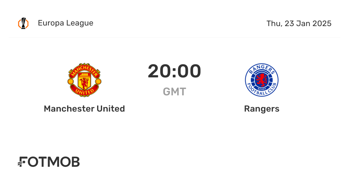 Manchester United vs Rangers - live score, predicted lineups and H2H stats
