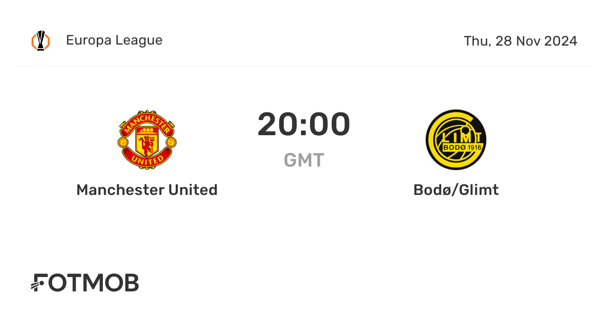 Manchester United vs Bodø/Glimt - live score, predicted lineups and H2H stats