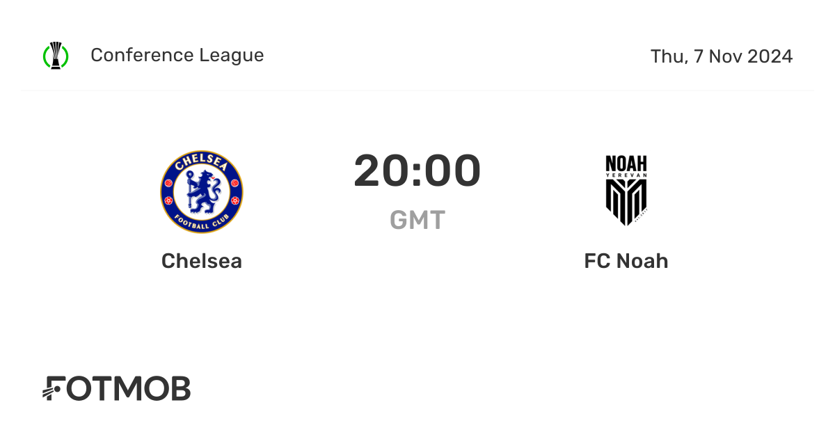 Chelsea vs FC Noah - live score, predicted lineups and H2H stats