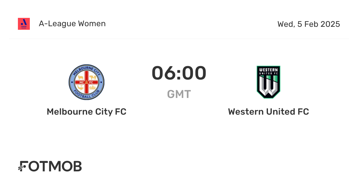 Melbourne City FC vs Western United FC - live score, predicted lineups ...