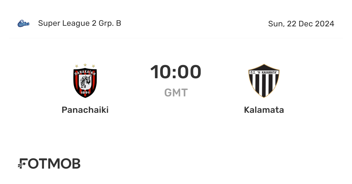 Panachaiki vs Kalamata - live score, predicted lineups and H2H stats