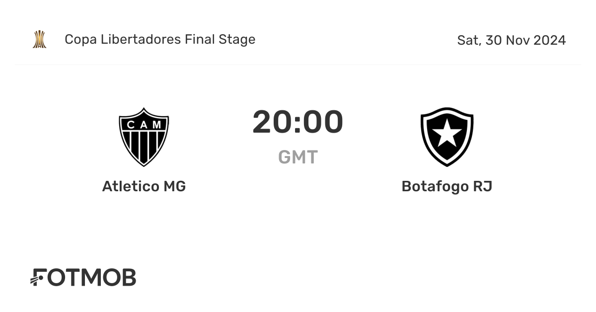 Atletico MG x Botafogo RJ - placar ao vivo, escalações prováveis e ...