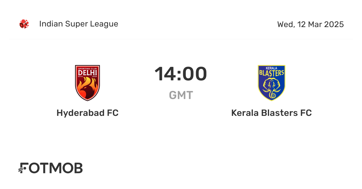 Hyderabad FC vs Kerala Blasters FC - live score, predicted lineups and ...