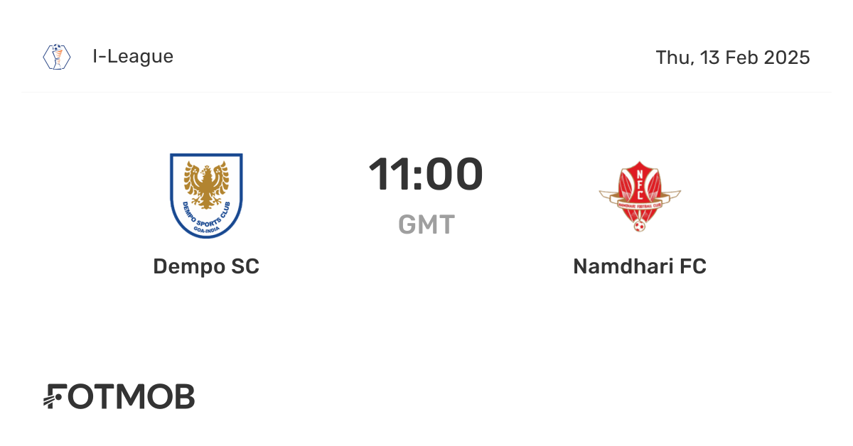 Dempo SC vs Namdhari FC - live score, predicted lineups and H2H stats