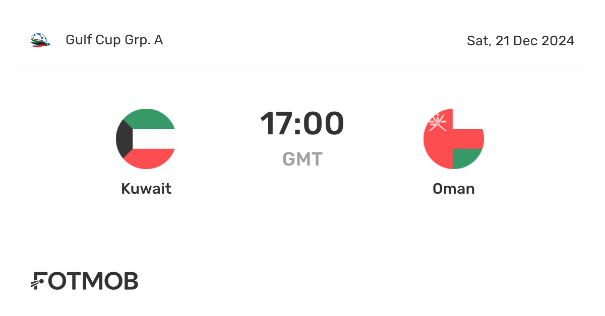 Kuwait vs Oman - live score, predicted lineups and H2H stats